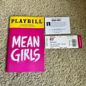 Accents | Mean Girls Playbill Ticket Stub | Poshmark